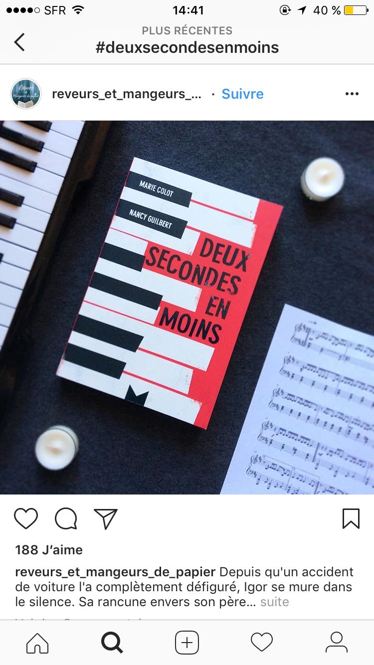 REVE DE PLUME: Marathon de mars et nouveaux avis pour Deux secondes en moins