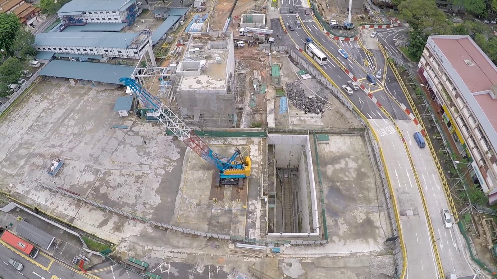 Downtown Line Construction: Beauty World Superstructs