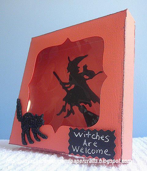 Judy's Handmade Creations: Halloween witch box and card!