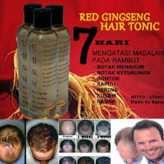 Cara Menumbuhkan Rambut Cepat Dengan Red Ginseng Hair Tonic Made in ...