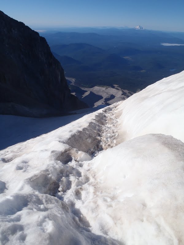 cut trail below the crater rock