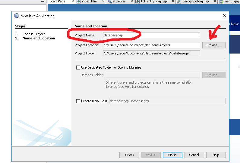 Membuat Projek Java Aplikasi di Netbeans