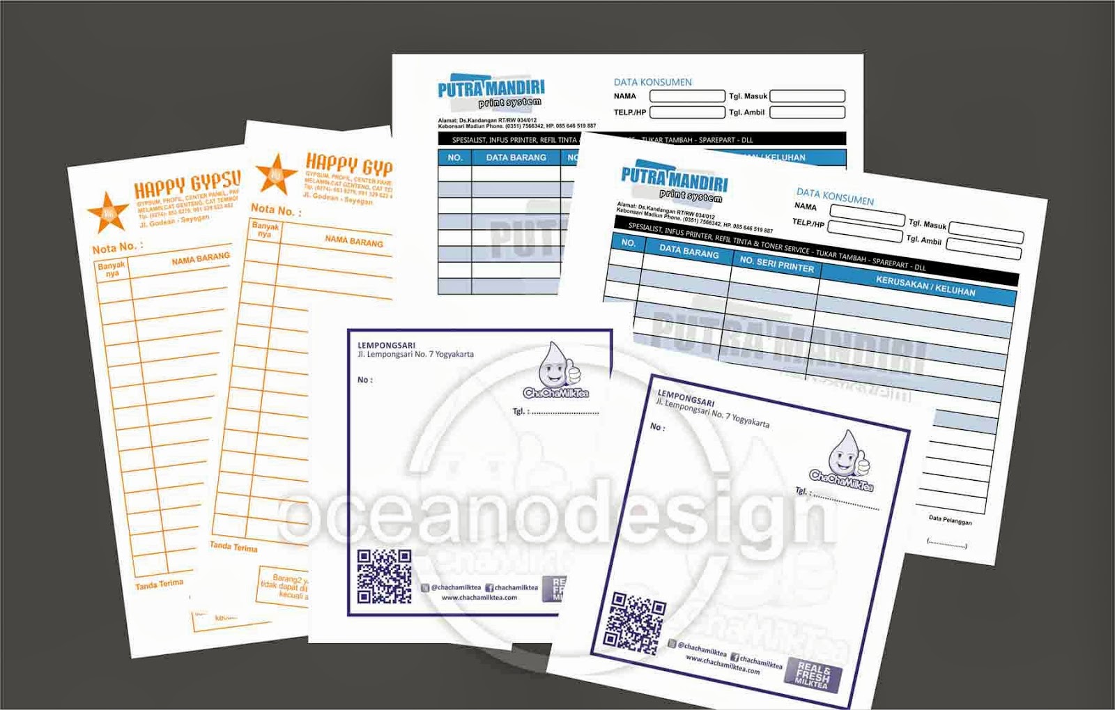 cetakl Nota NCR tanpa Karbon - Jasa Desain Grafis Jogja