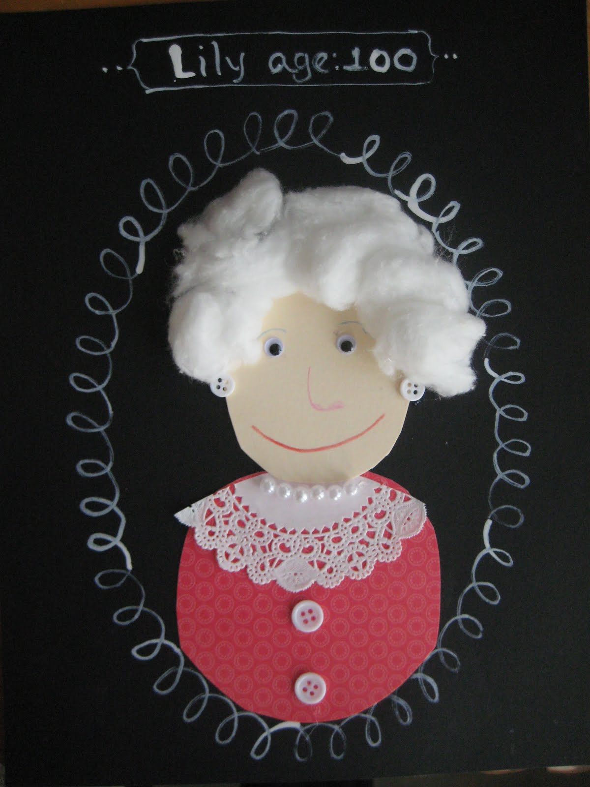 sugarlily cookie company: 100th day of school self-portraits