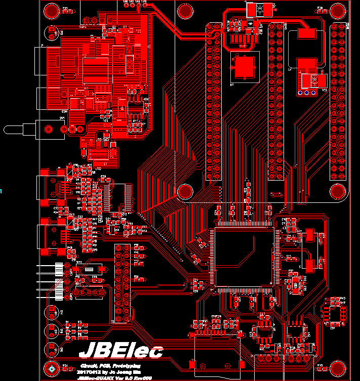 JBE: STM32 + Raspberry PI 보드를 만들어보자 -- 03. PCB Artwork