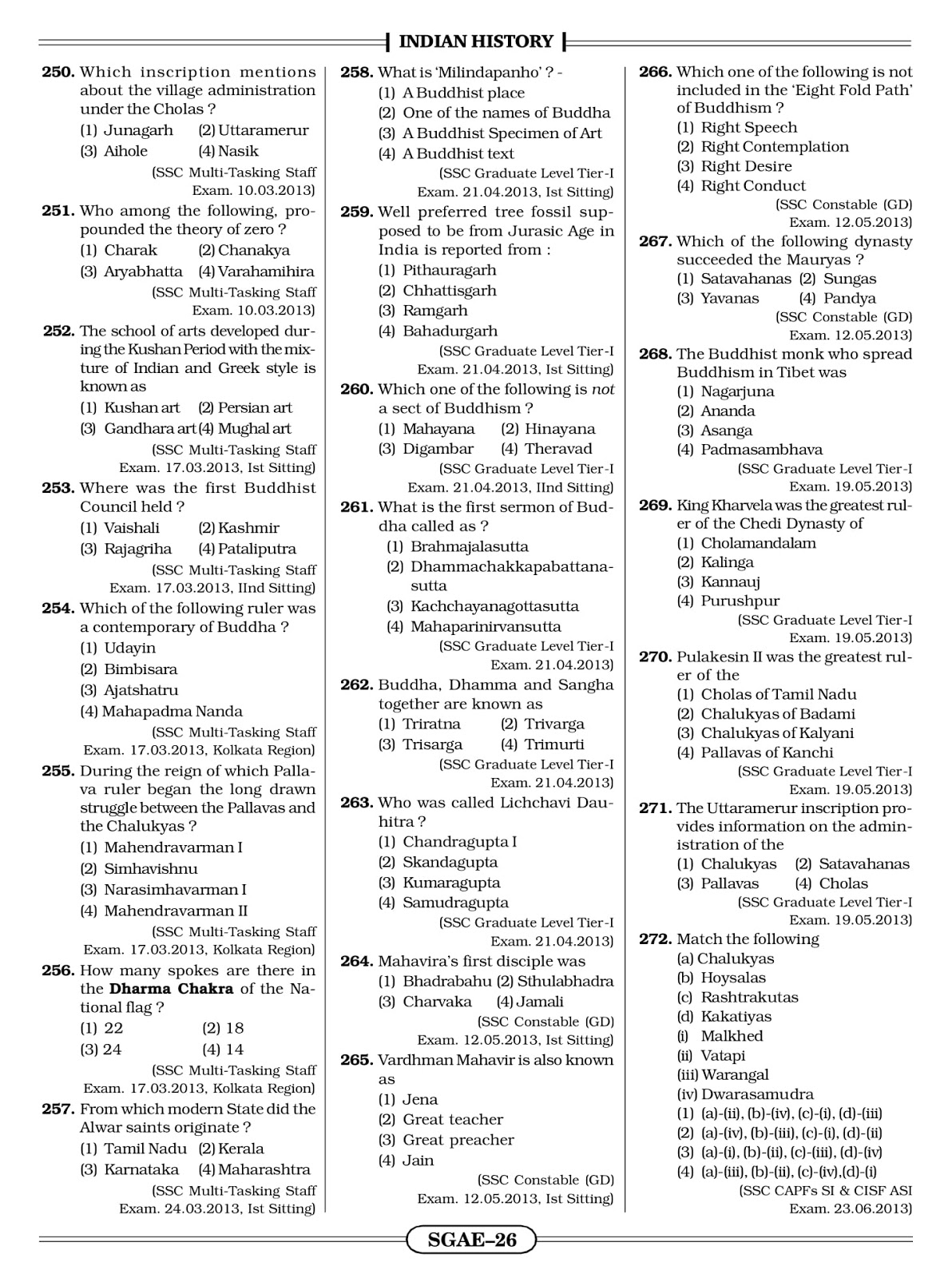 RRB NTPC / RRB JE / CDS / SSC - INDIAN HISTORY(ANCIENT HISTORY) - TOP ...