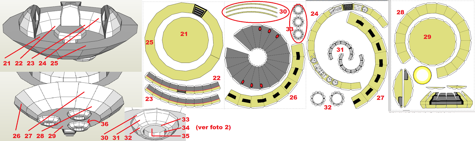 .: Dr Wily Ufo 1 Papercraft