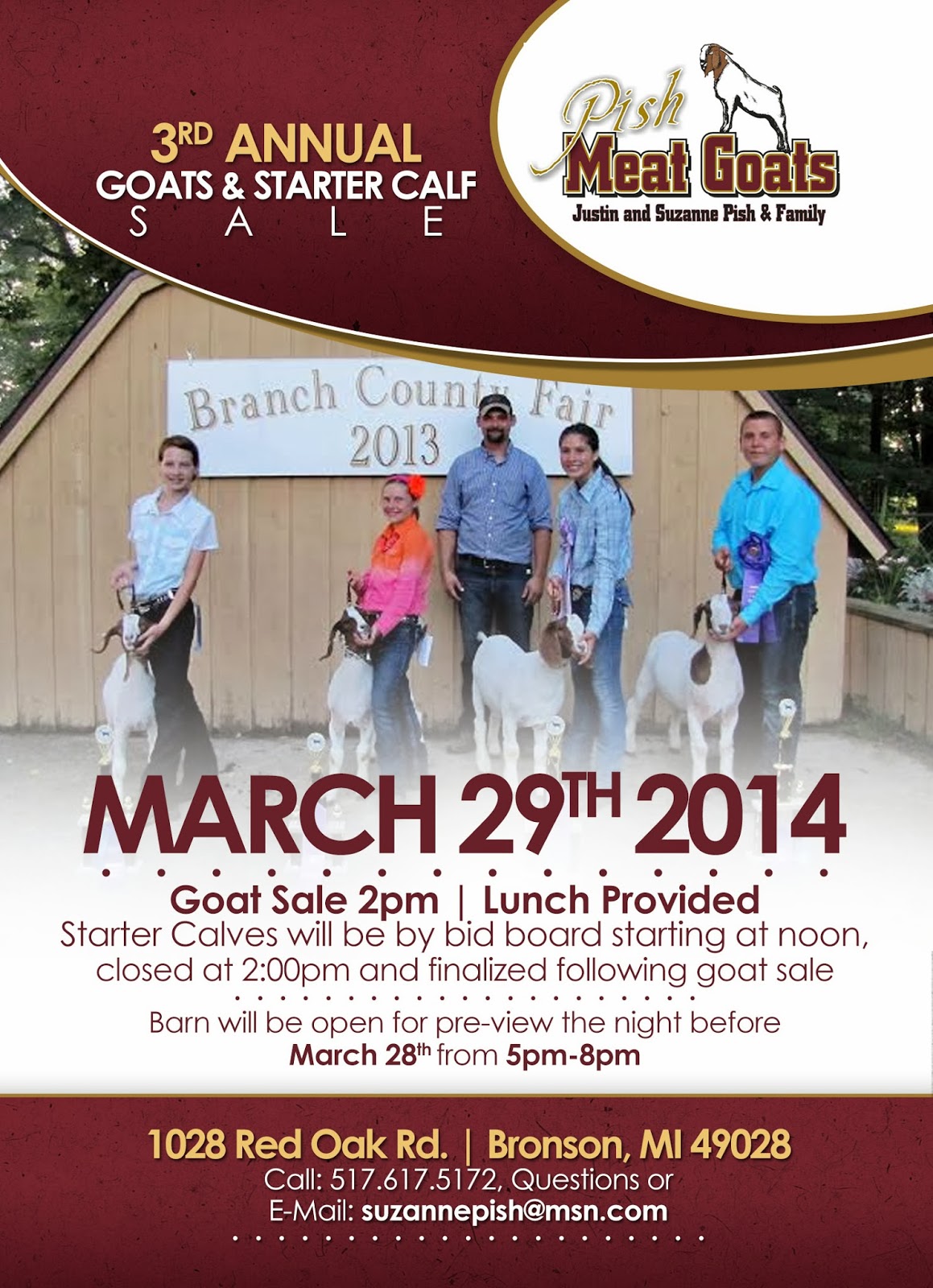 Pish Meat Goats: Market Goat Sale-2014