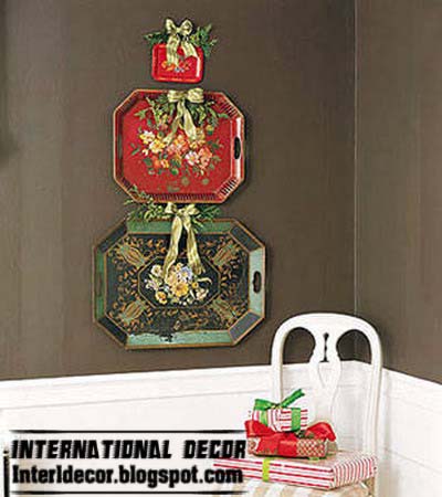 Serving trays on the wall - 24 unusual wall decor ideas