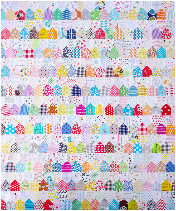 One Patch Quilt - Row Houses | Red Pepper Quilts | Bloglovin’