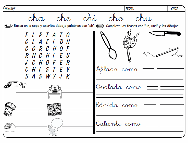 Letra ch - Imagui