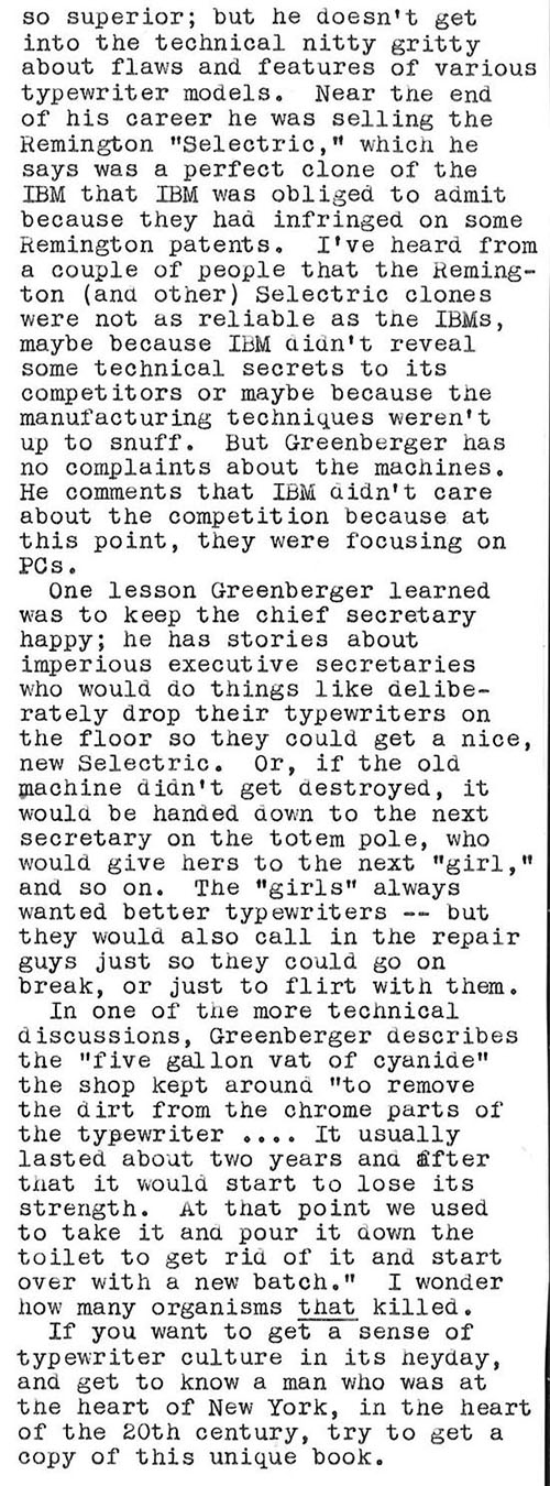 The best manual typewriter of the 21st century/ /THE TYPEWRITER REVOLUTION