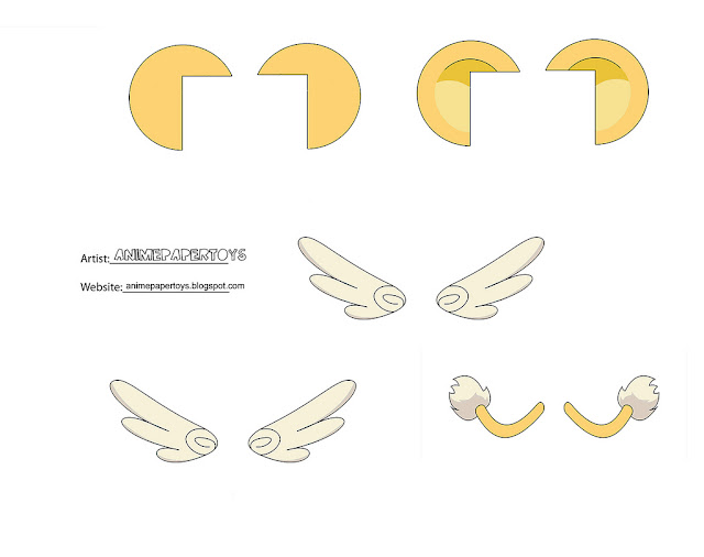 Adel's Book: Cube Paper Craft Some Cute Characters