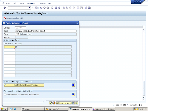 Sap Security Tutorial Creation Of Customized Auth Objects