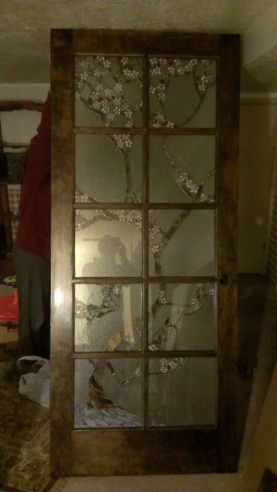 All Of Green Glass: Stained Glass Cherry Blossom Door