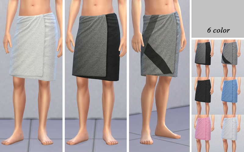 My Sims 4 Blog: Bath Towel for Males by Tamamaro