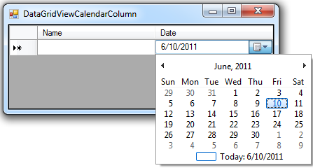 Romit with C#.net Code: CalenderColumn For DataGridView