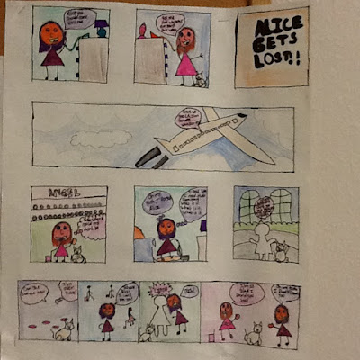 The Red Desk Art Room: High School Comic Strips