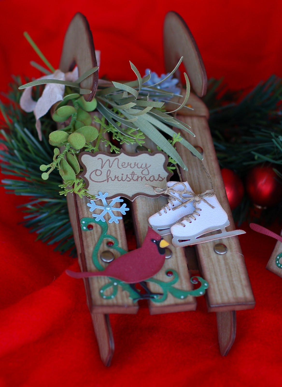 Paper Creations by Kristin: 3D Christmas Sled