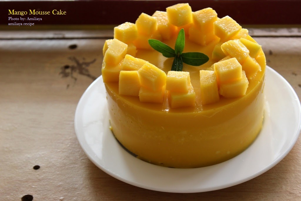 Amiliaya Recipe: Mango Mousse Cake 芒果慕斯蛋糕