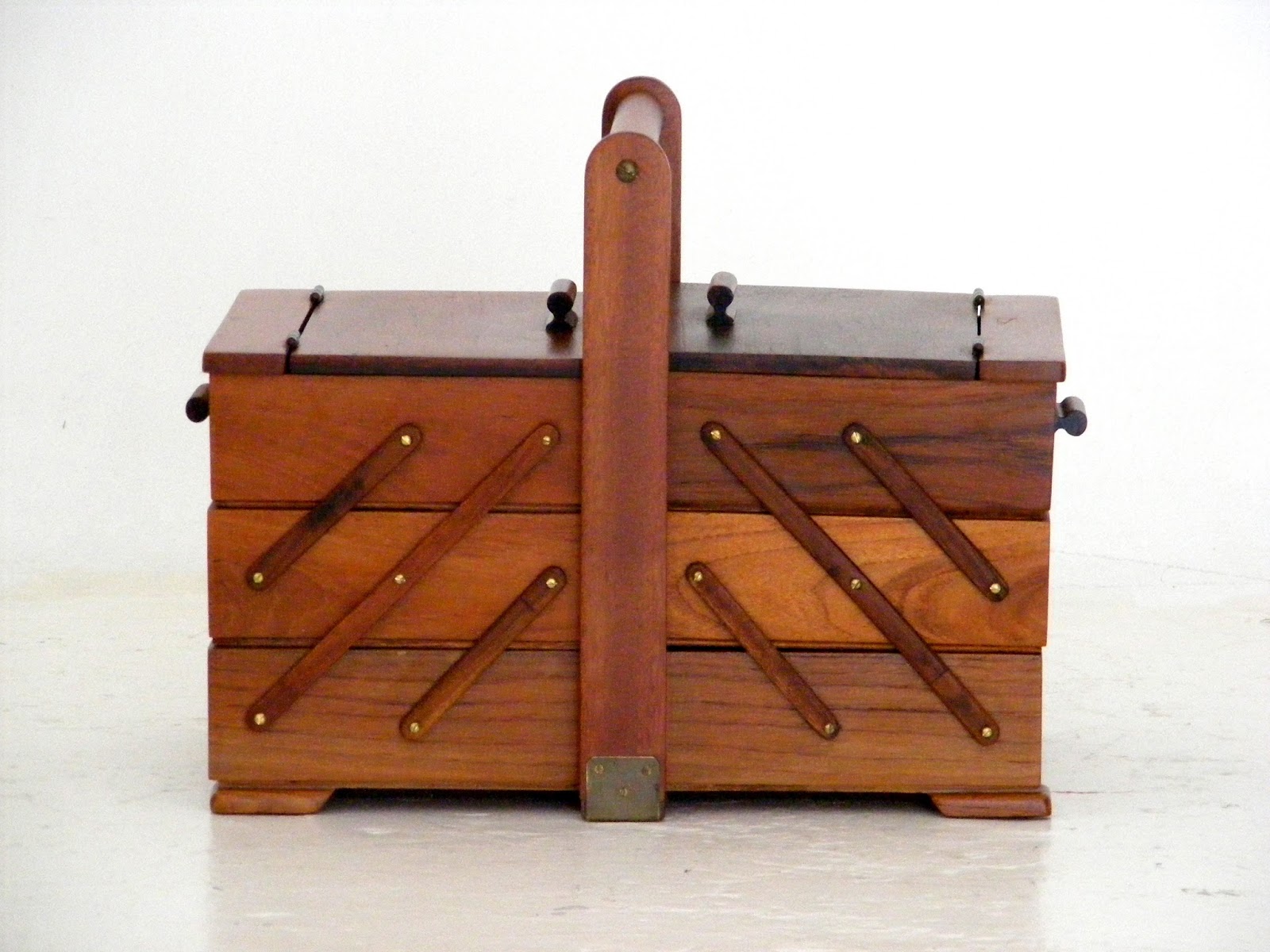 VAMP FURNITURE: A vintage wooden concertina sewing box at Vamp_13 April ...