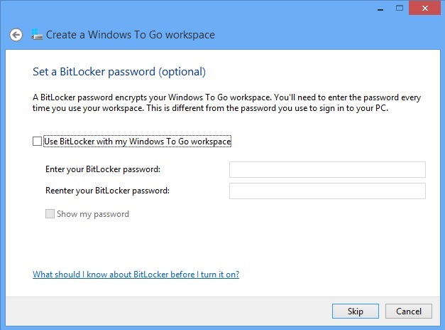 My Tech Sharing: How to create Windows To Go workspace in Windows 8