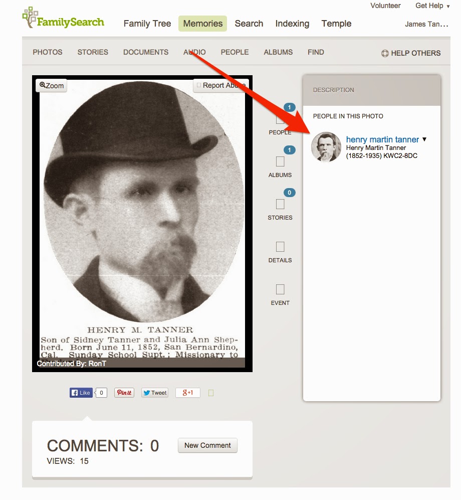 Rejoice, and be exceeding glad...: FamilySearch Memories Pages Updated