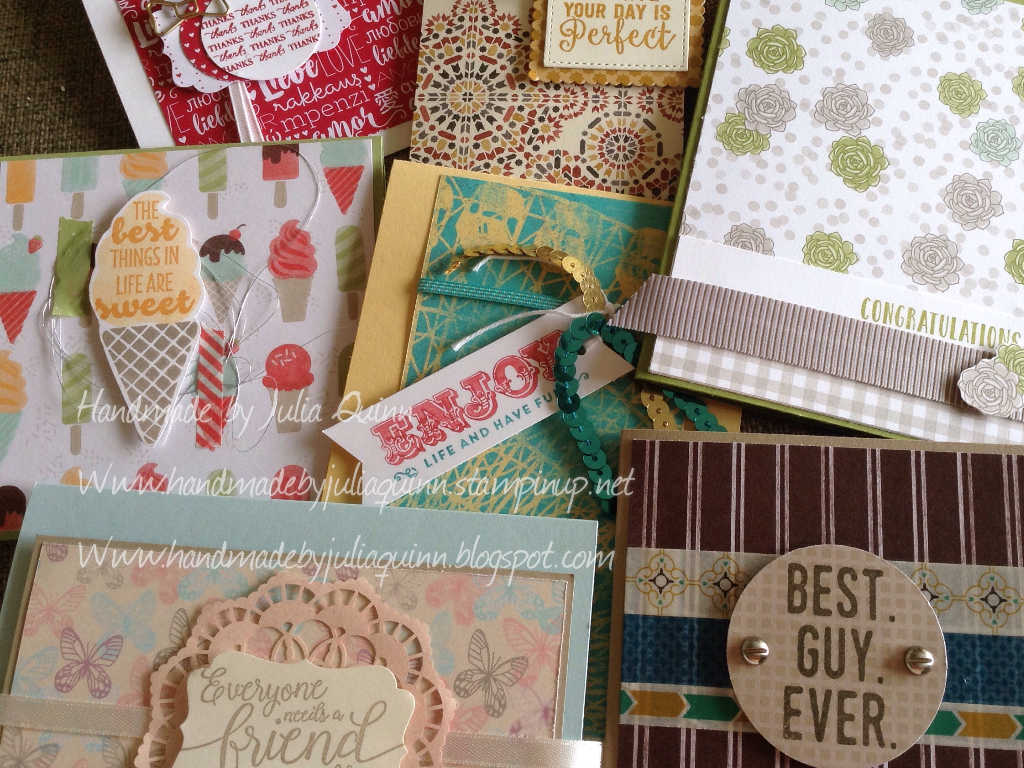 handmade by Julia Quinn - cardmaking and supplies: Stampin' Up! DSP is ...