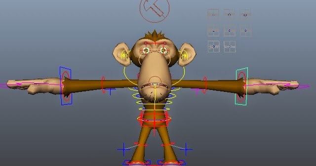 Monky rig | free maya rigs