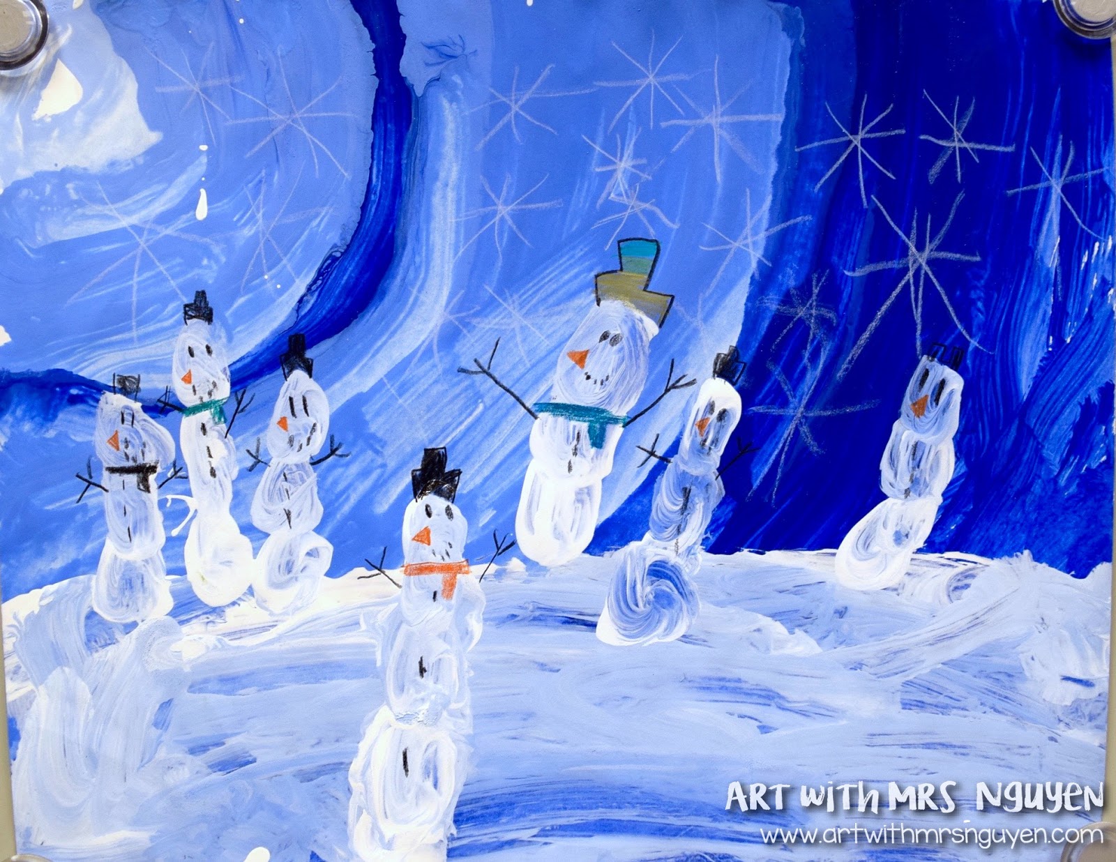 Some More Snowmen (2nd) | Art with Mrs. Nguyen