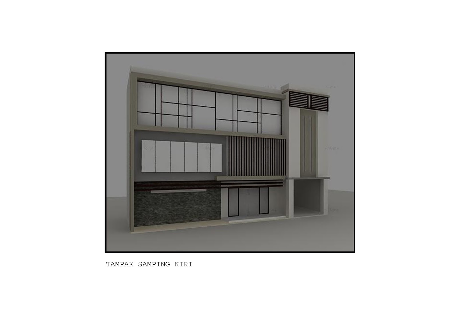 Desain Arsitektur Ruko Minimalis Uk. 13 x 6 M - PARTUKANG