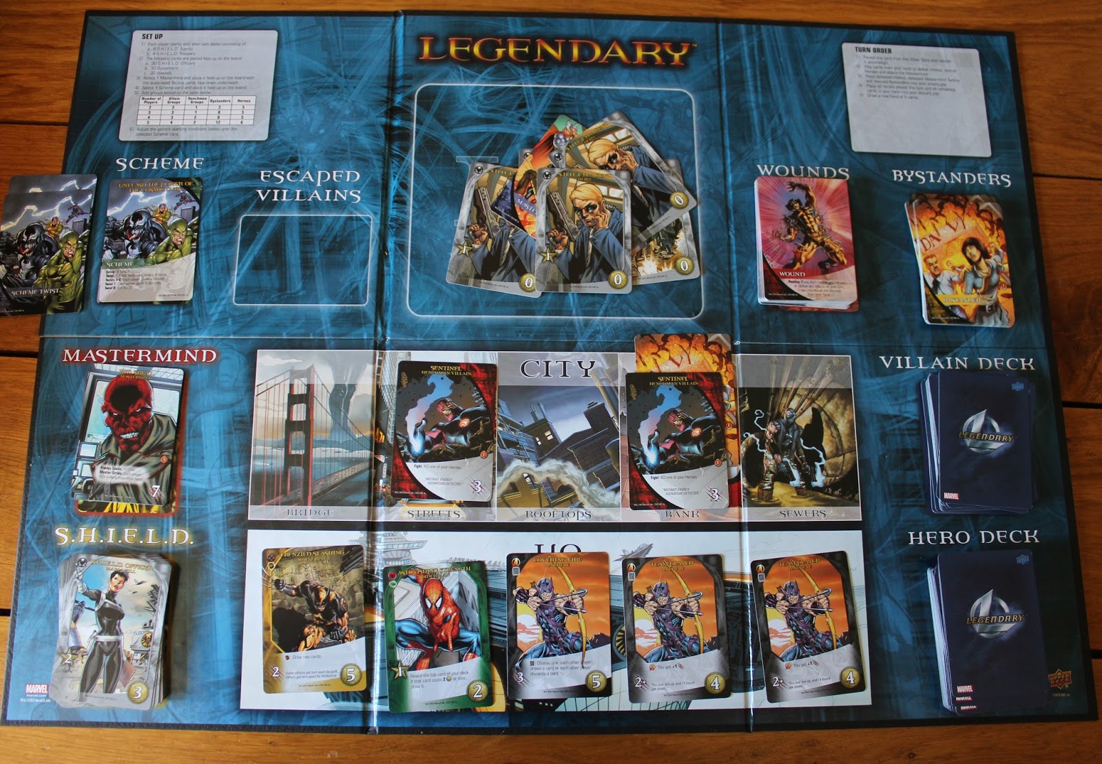 Random Nerdery: Cardboard - Legendary: A Marvel Deckbuilding Game card ...