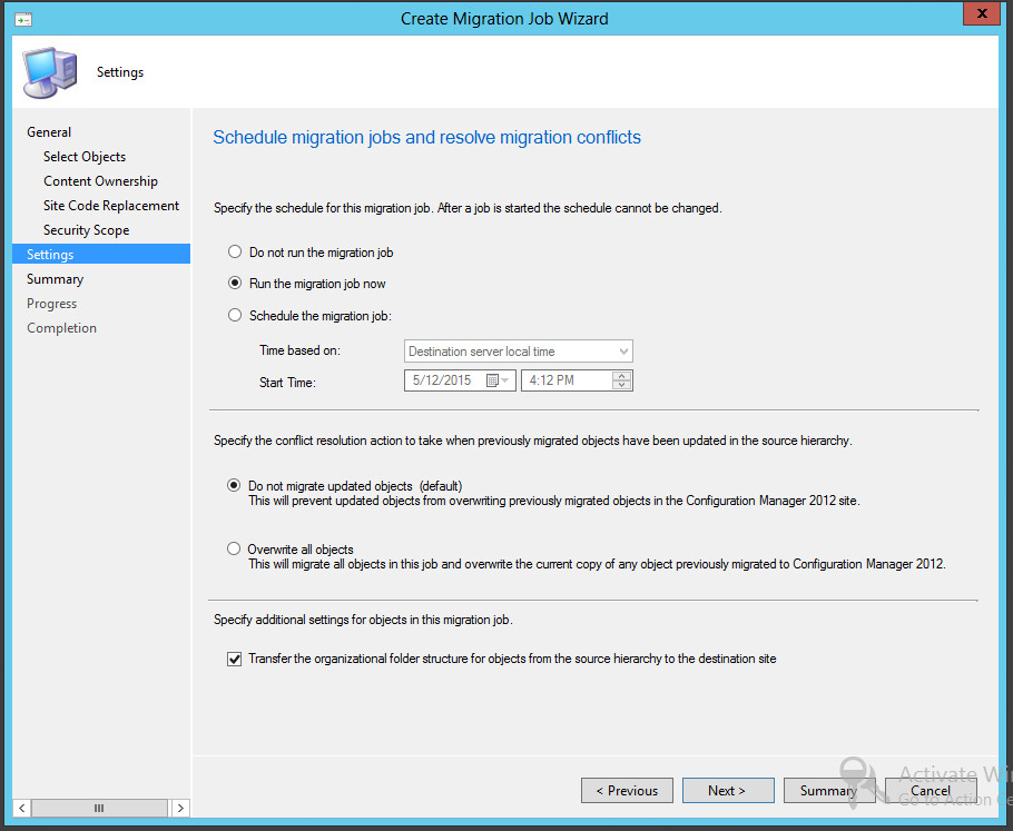 Venu Singireddy's blog: SCCM Creating Migration job step by step guide