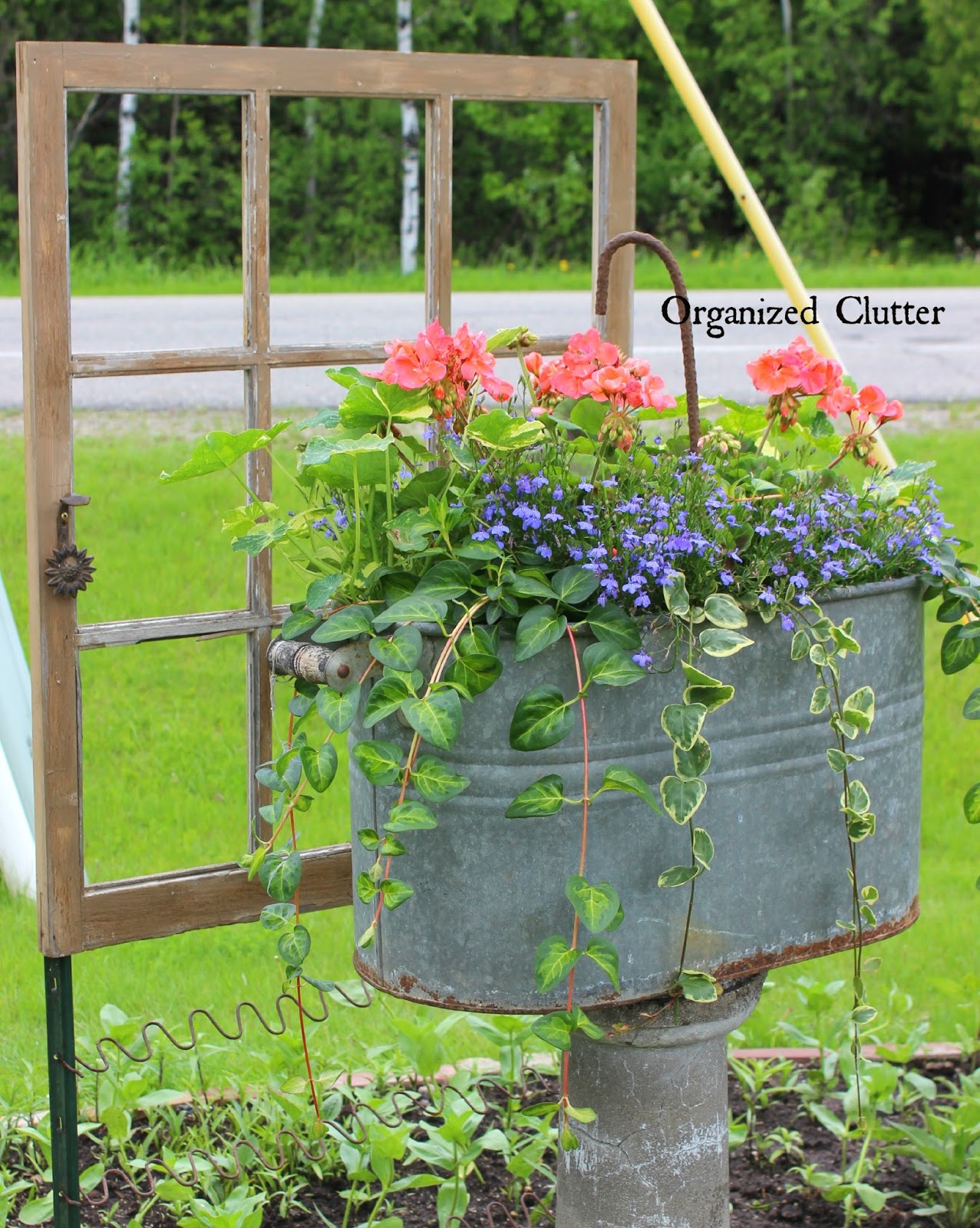 How To Add Vertical Interest to the Flower Garden - Organized Clutter