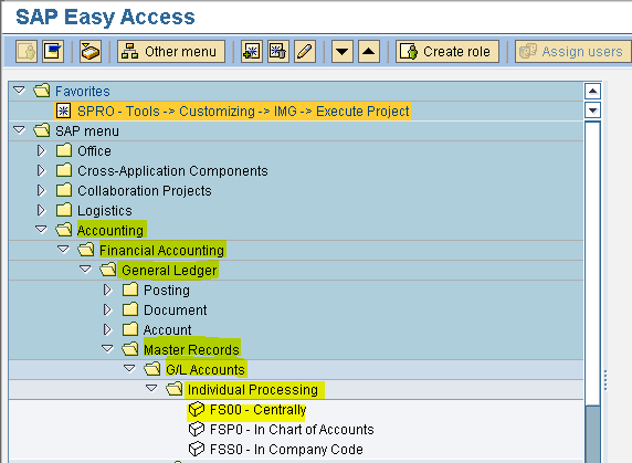 SAP - FICO MODULE LEARNING: Creation of General Ledgers in SAP