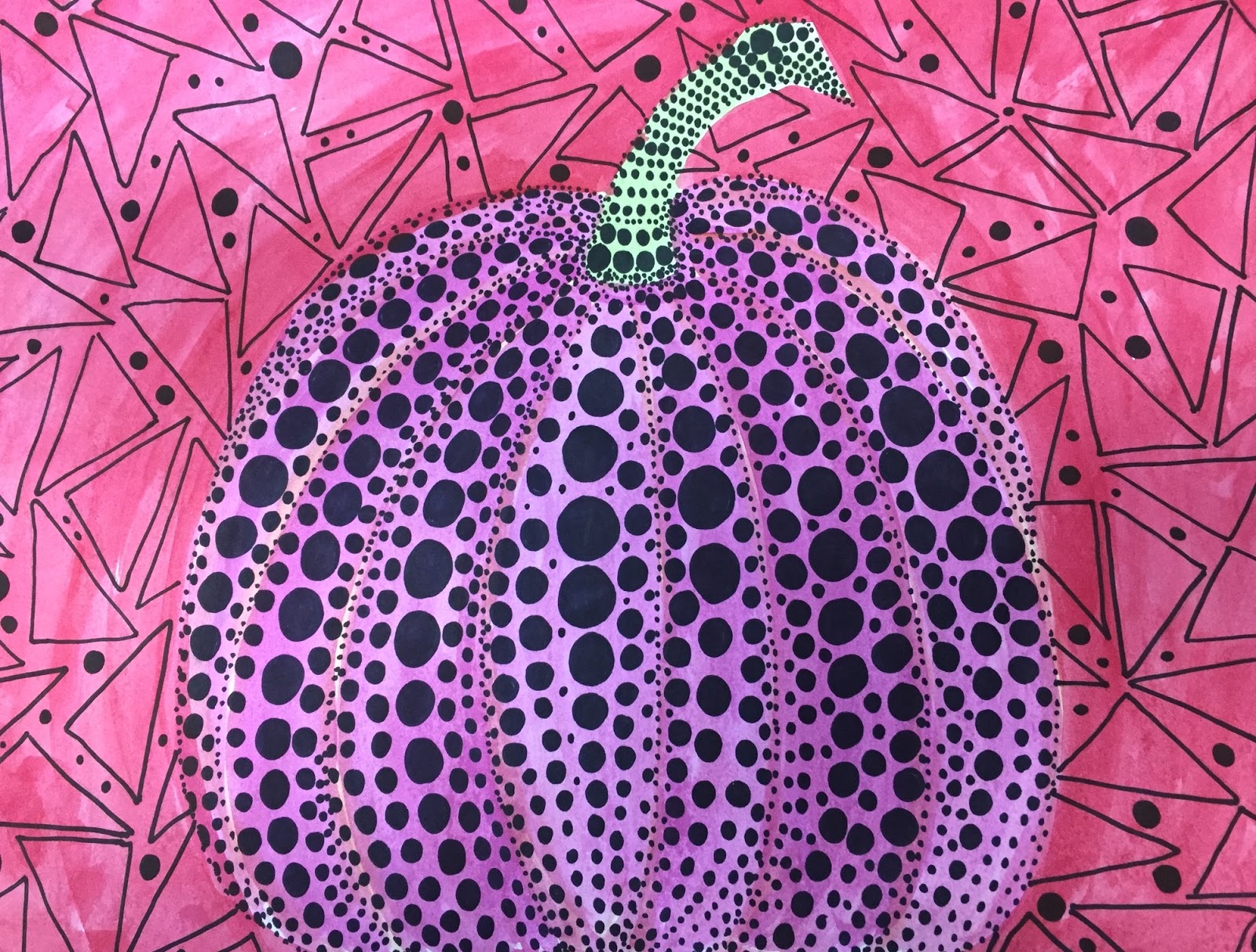 A Tale of Two Art Rooms: Kusama Pop Art Pumpkins