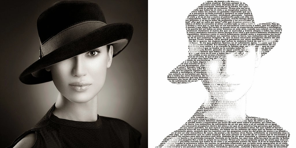 Pre prensa digital para medios impresos: Retrato con texto en photoshop