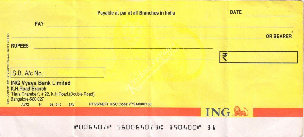 Useful tricks and notes: CTS-2010 Standard and Old Bank Cheques of India