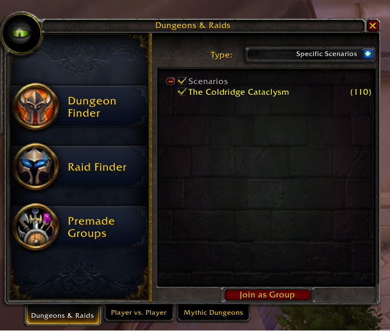 Master of World of Warcraft : Cataclysm Coldridge Valley - Secret Scenario