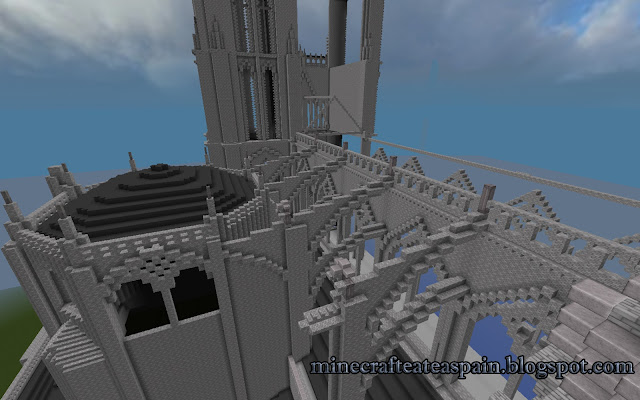 Avance exclusivo 1 Réplica Minecraft Catedral de Burgos, España.