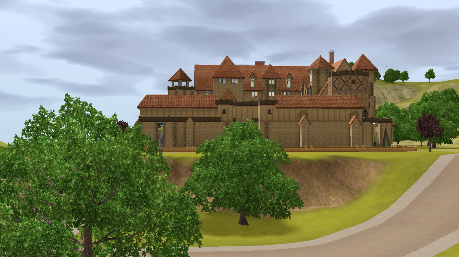 Sims 3 Houses by JefV: Champs Les Sims Castle Renovated