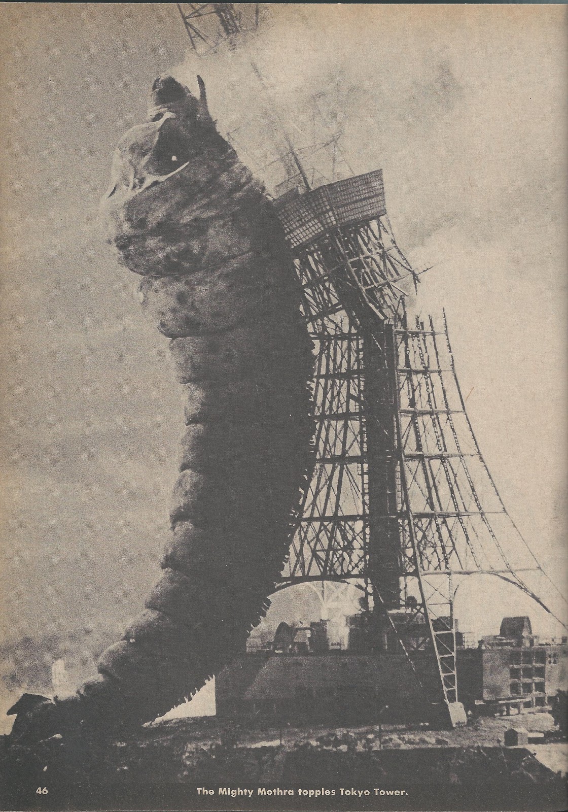 the sphinx: GIANTS FROM JAPAN article (Famous Monsters #145, 1978)