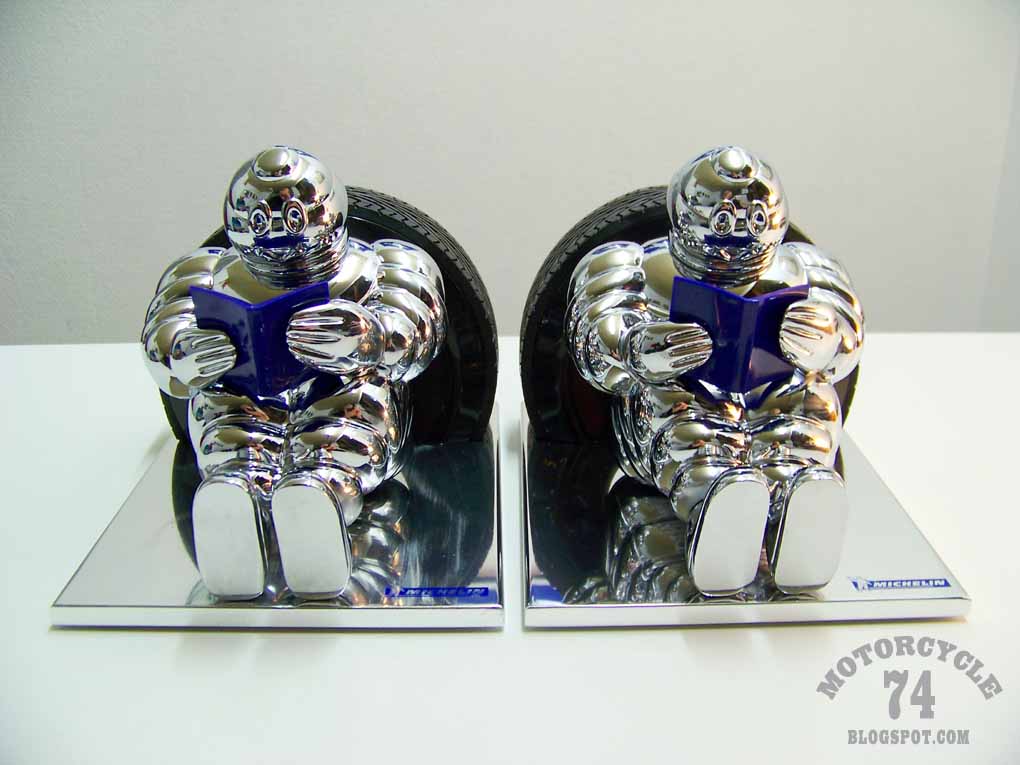 MOTORCYCLE 74: Michelin Bibendum bookends