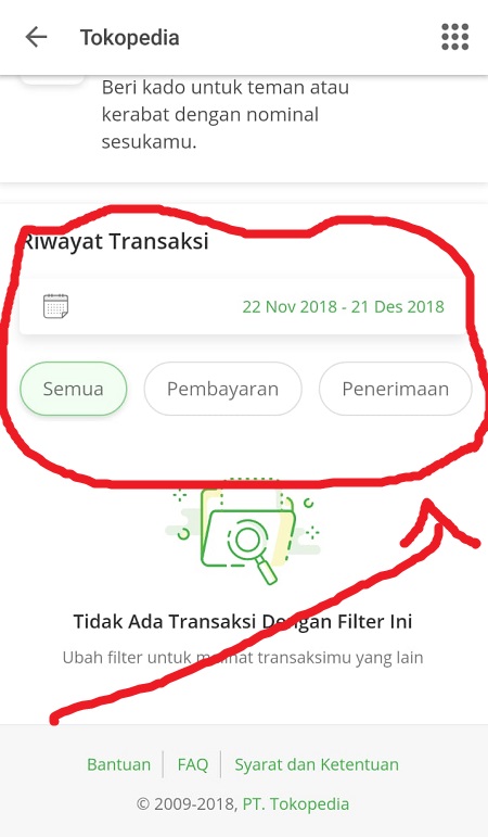 Cara Cek Penambahan, Pengurangan, atau Mutasi Saldo OVO di Tokopedia