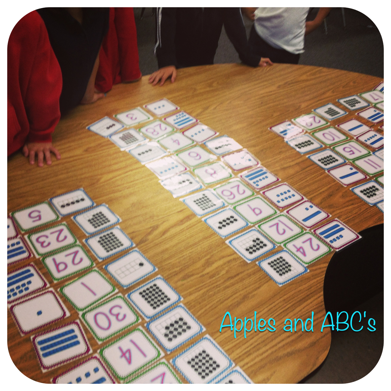 Math with Base 10 Blocks - Apples & ABC's