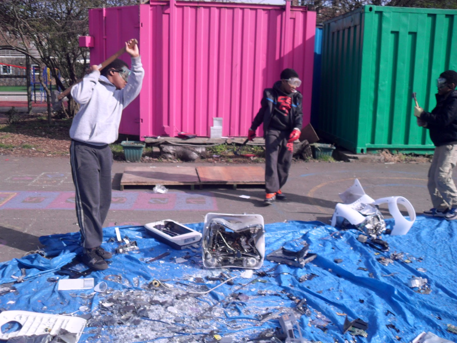 Hackney Marsh Adventure Playground: Destructive Play