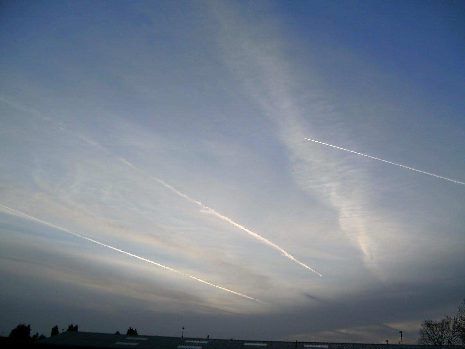 Sky Pictures: Dusk Contrails