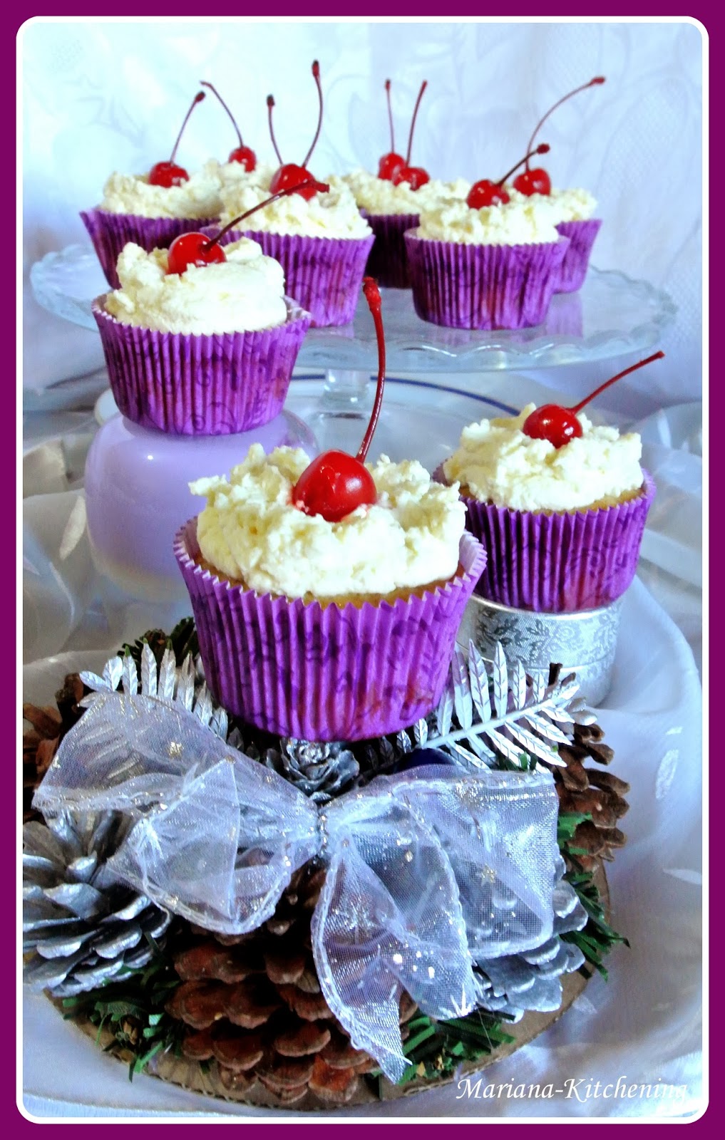 Cupcakes cu ananas și rom alb