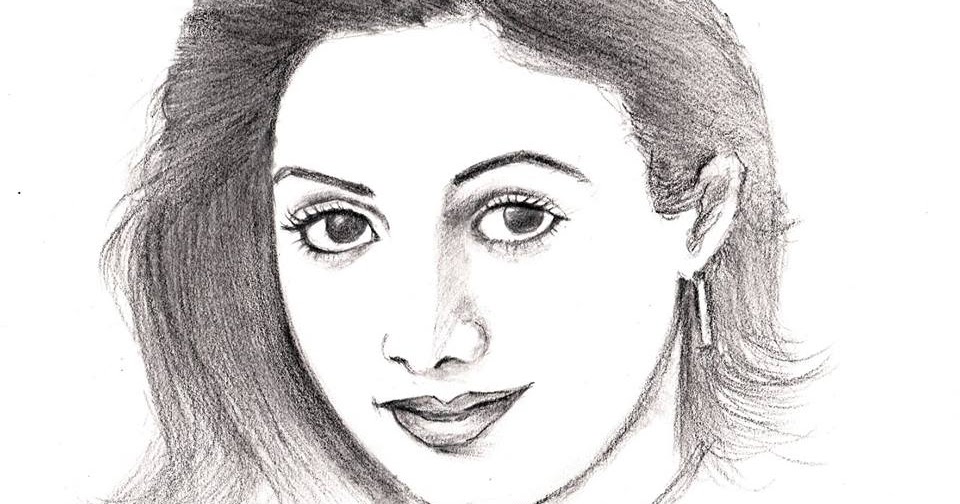 CHODAVARAMNET: A TRIBUTE TO SRI DEVI - PENCIL SKETCH ART BY SRI PONNADA ...