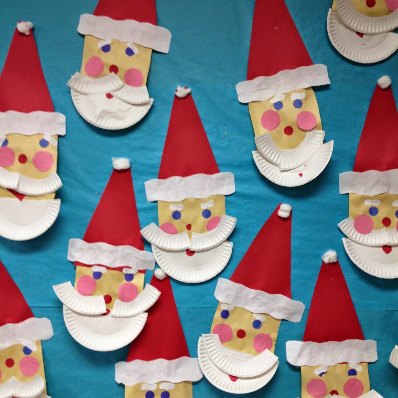 Inside the Lines - Outside the Box: Paper Plate Santa